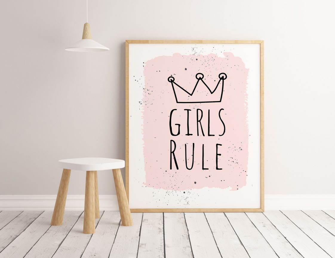 Girls Rule Nursery free Print - Timetobe - Free printables nursery ...