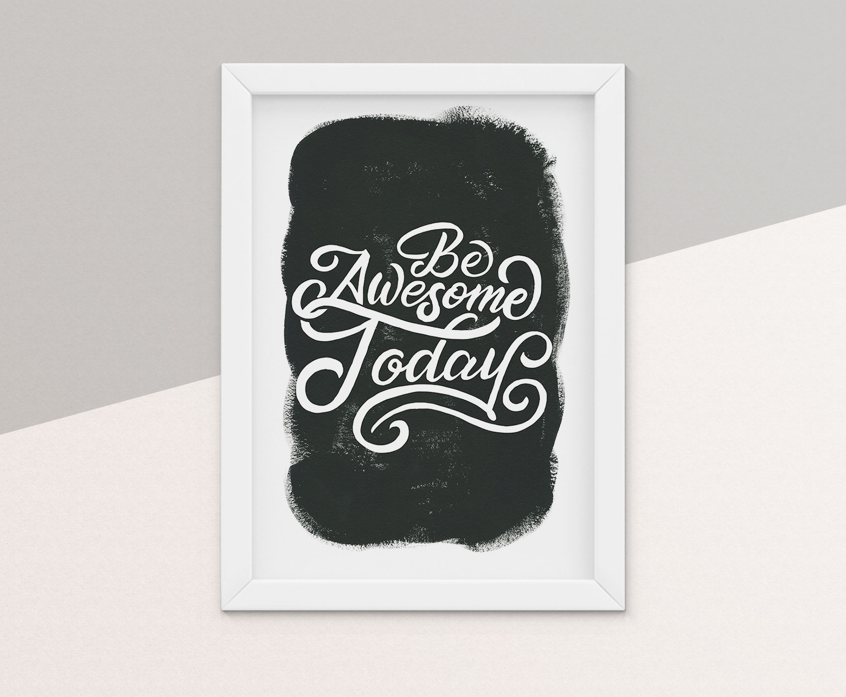 Be awesome today free poster - Timetobe - Free printables nursery ...