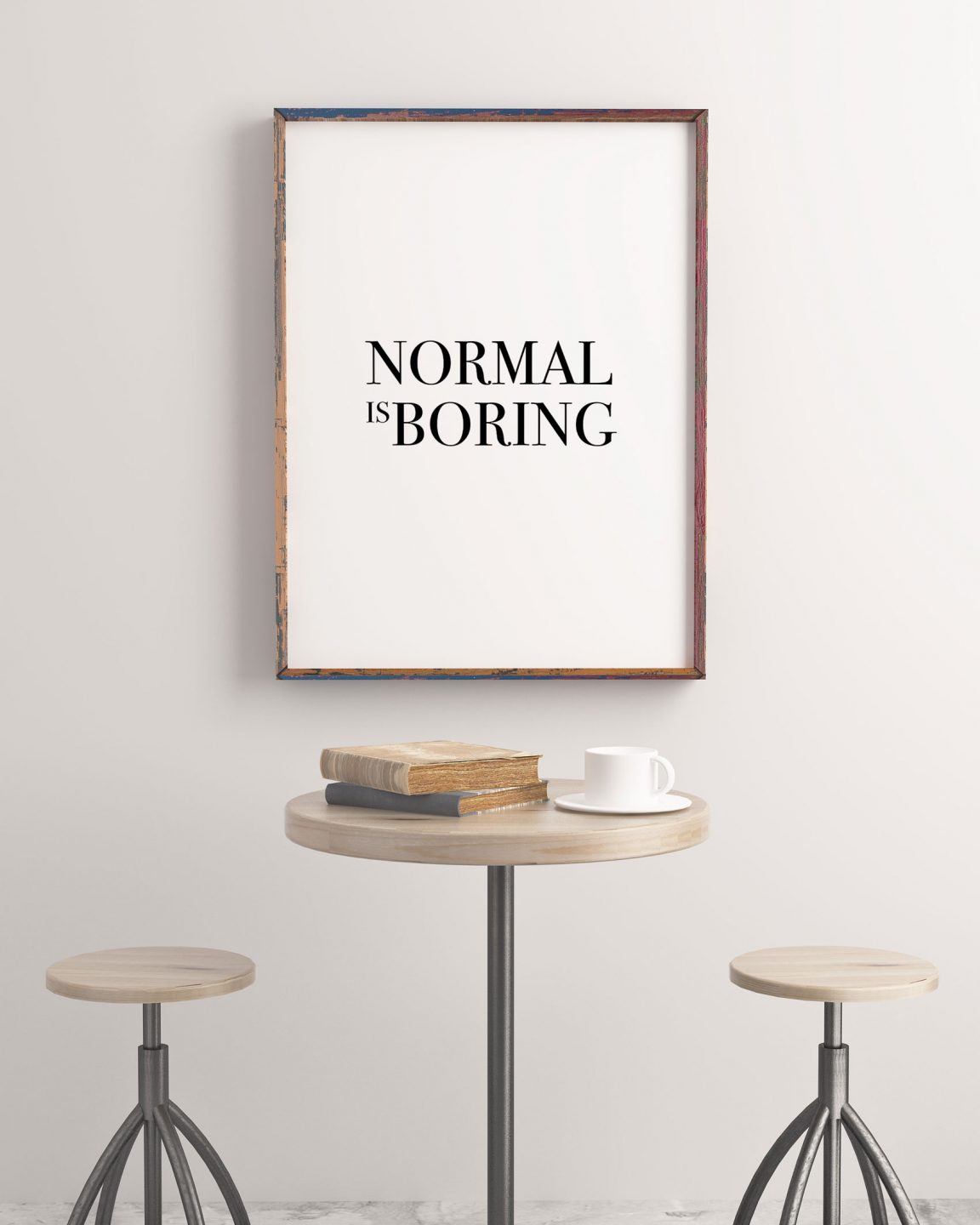 Normal is boring, free poster - Timetobe - Free printables nursery ...