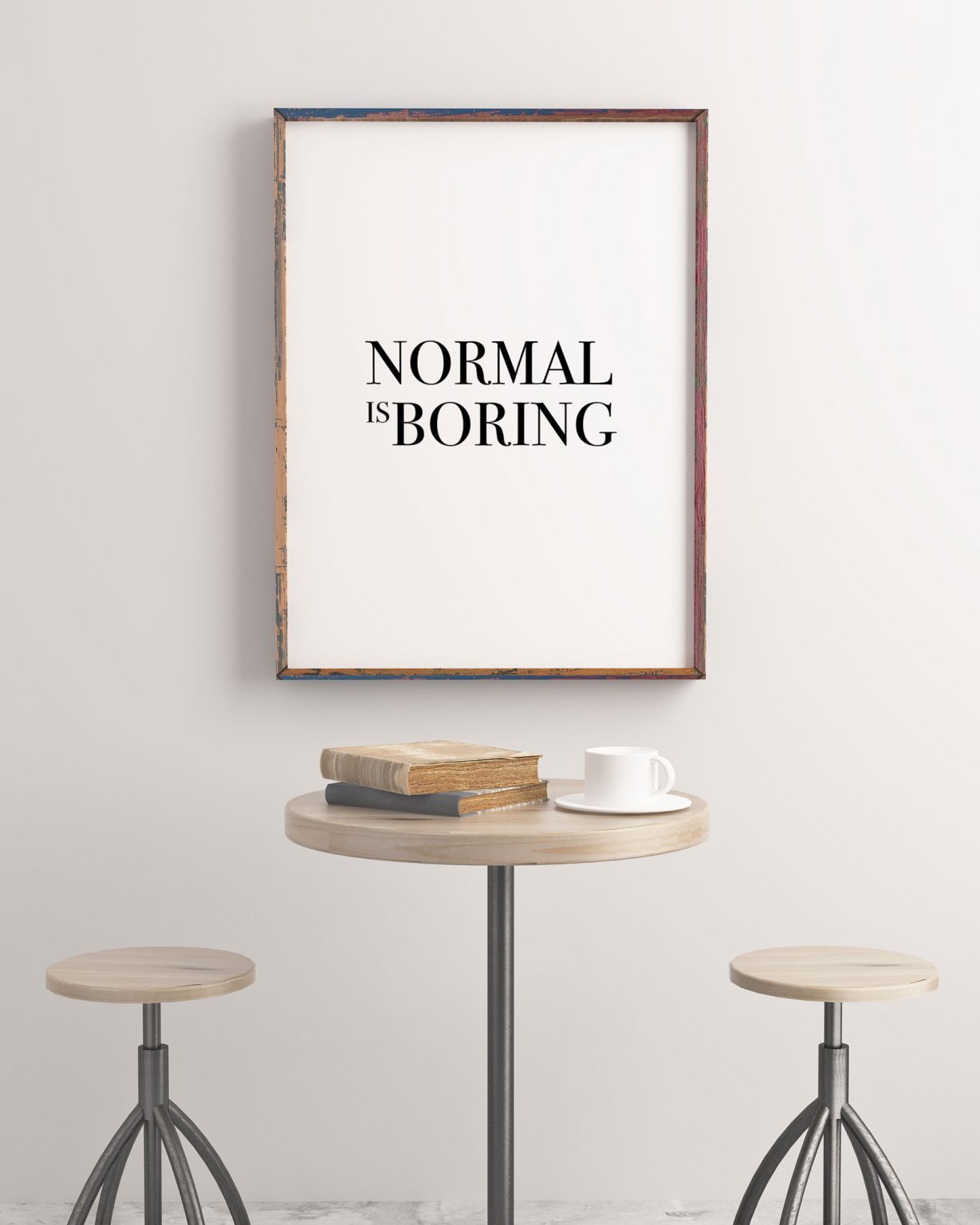 Normal is boring, free poster - Timetobe - Free printables nursery ...