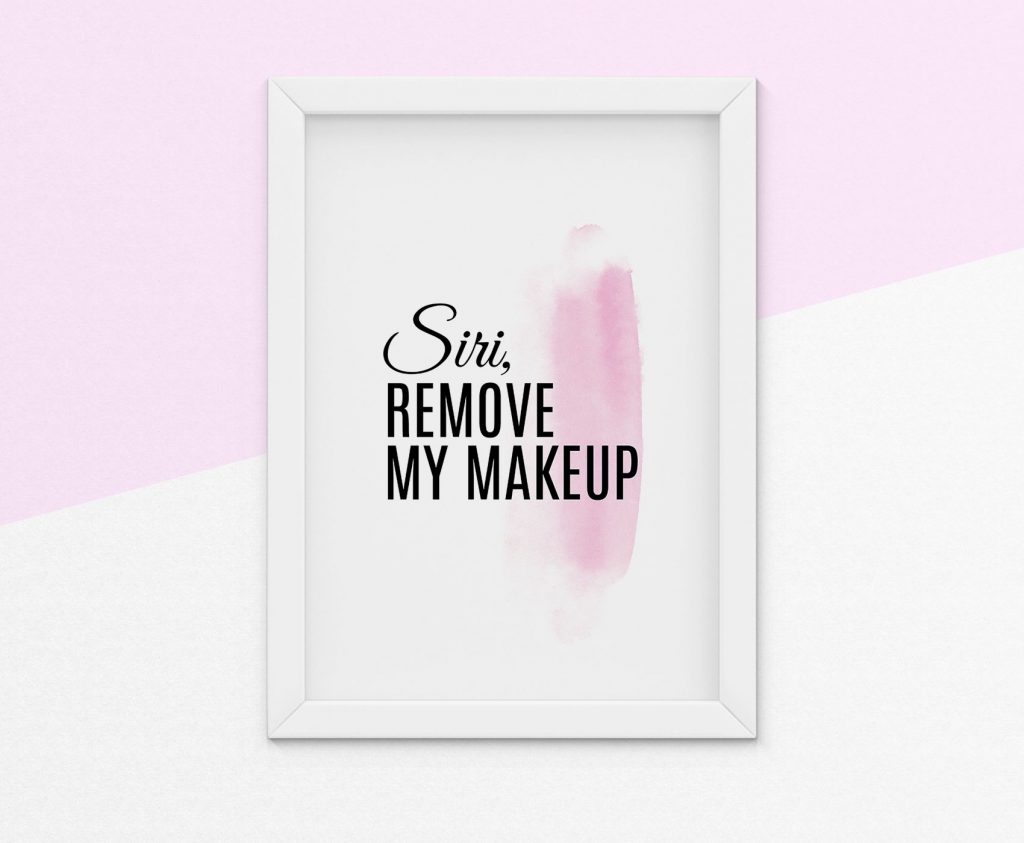 Siri, remove my makeup, free printable - Timetobe - Free printables ...